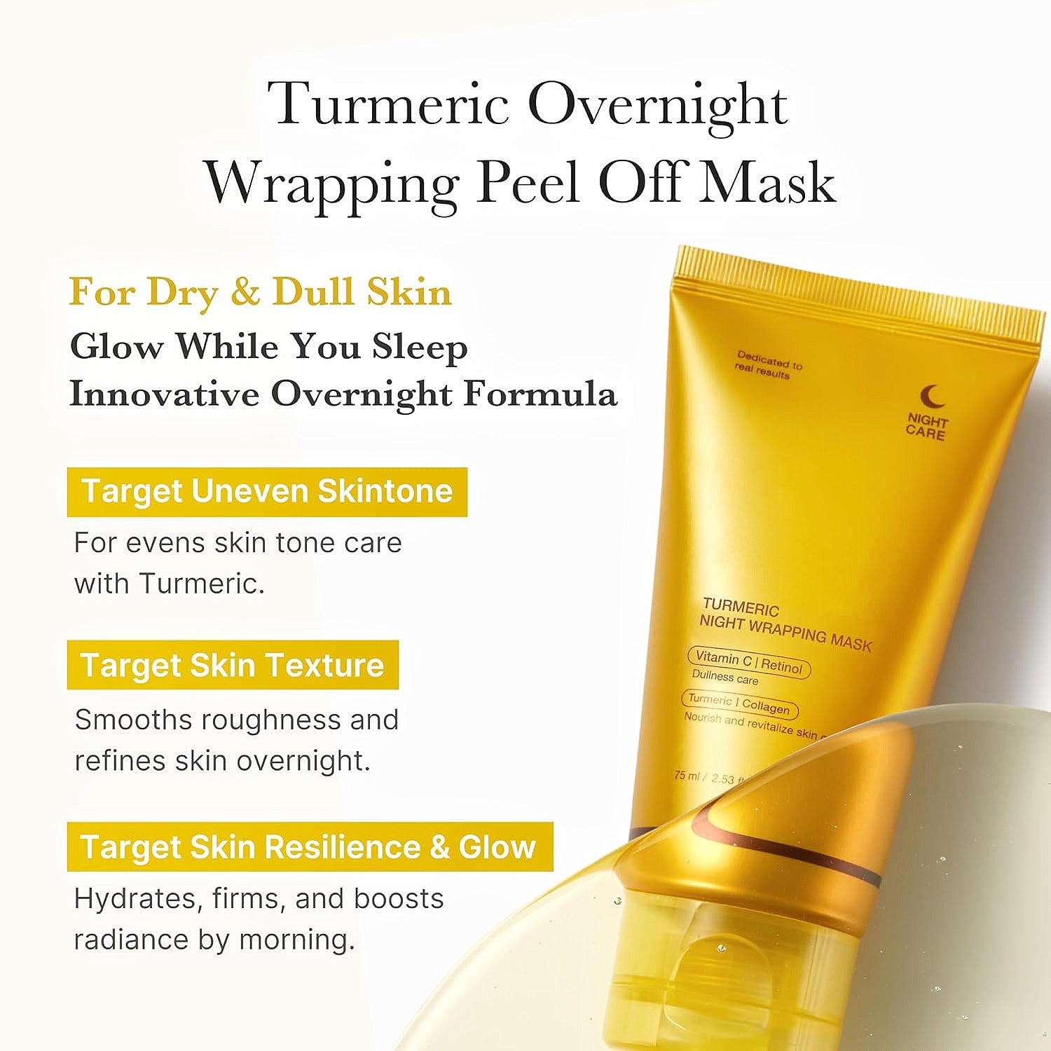 Turmeric Collagen Tearing Mask – GEVONA